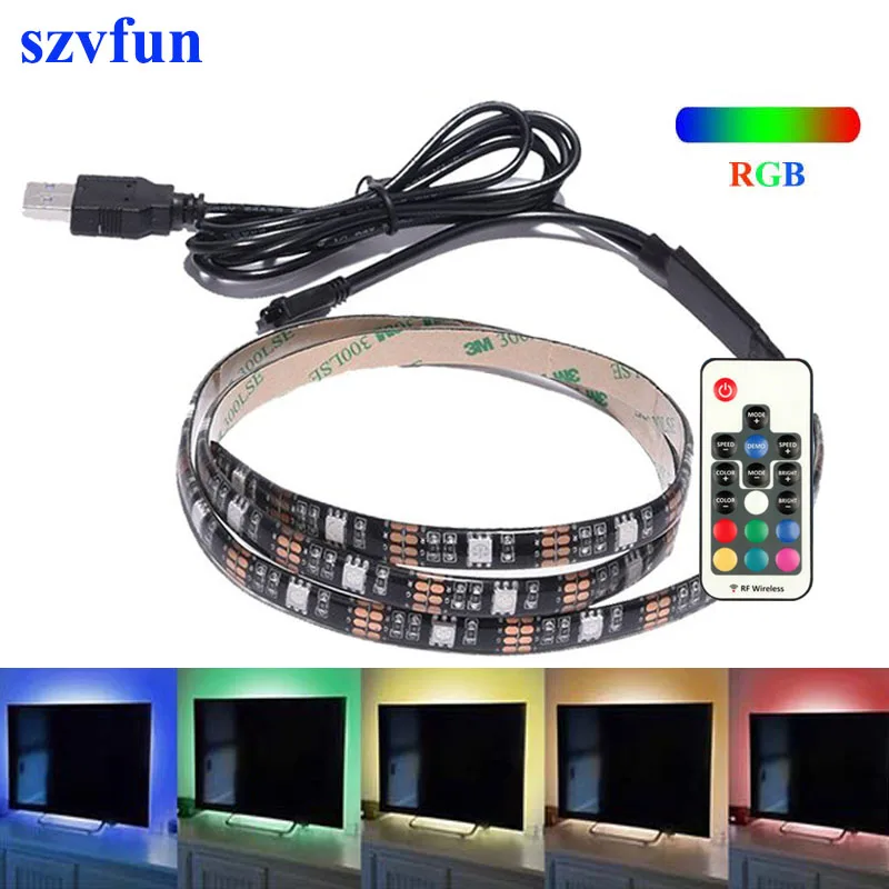 Wholesale DC5V USB LED strip 5050 RGB Flexible Light TV Background ...