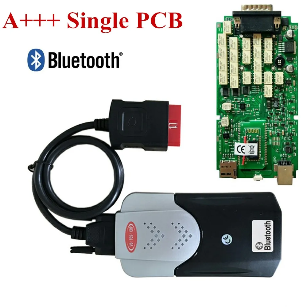 A+++ New Vci VD TCS CDP Pro Single Board Green PCB Diagnostic tool Auto ...