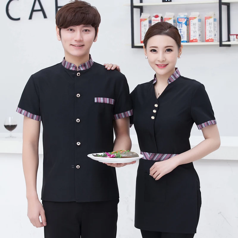 Hotel Service Summer Female Short Sleeved Overalls Shop Restaurant ...