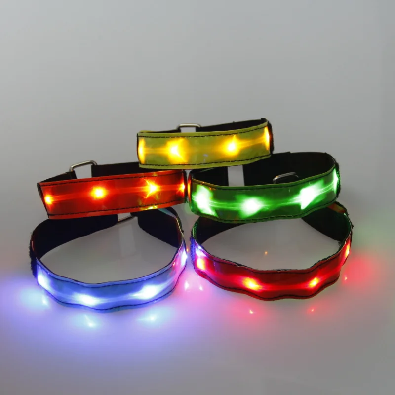 Free Shipping 2.5CM LED Light Armband High Visibility Flashing Safety ...