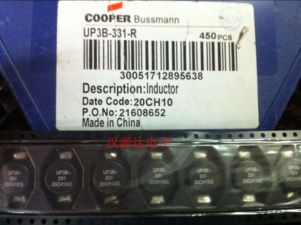 Cooper BUSSMANN inductor de potencia fabricantes UP3B 331 R 330UH UP3B ...