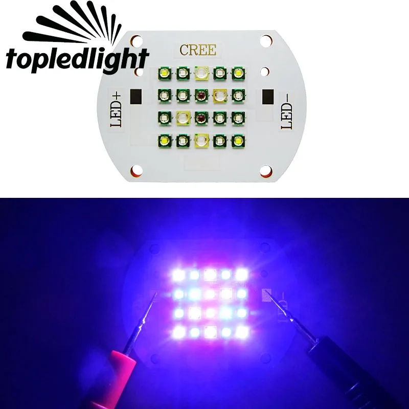 Topledlight 사용자 정의 60W Cree + Epileds 450nm 로얄 블루 470nm 블루 10000K 쿨 화이트 ...