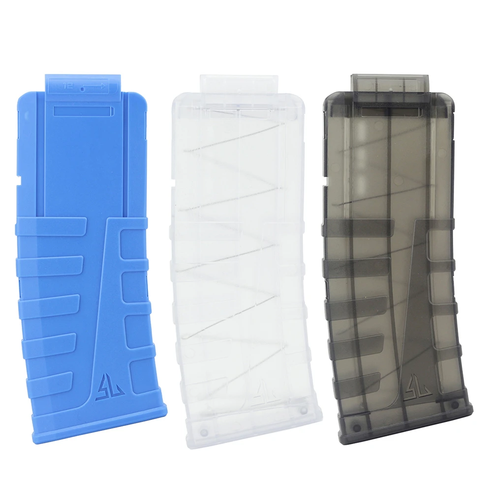 Newest 12 Reload Clip Magazines Round Darts Replacement Plastic ...