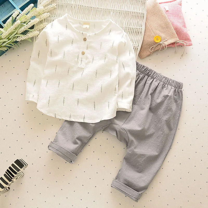 New Children Boys Clothes Kids Long Sleeves T-shirt Pants Cotton ...