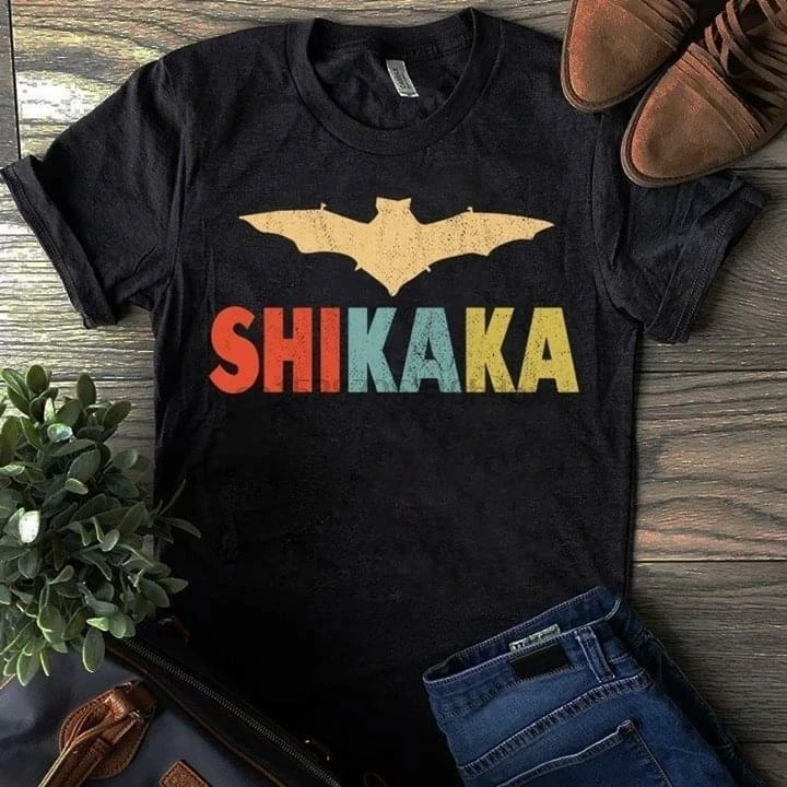 Ace Ventura Shikaka Bat Vintage hombres camiseta negro algodón S 4Xl ...