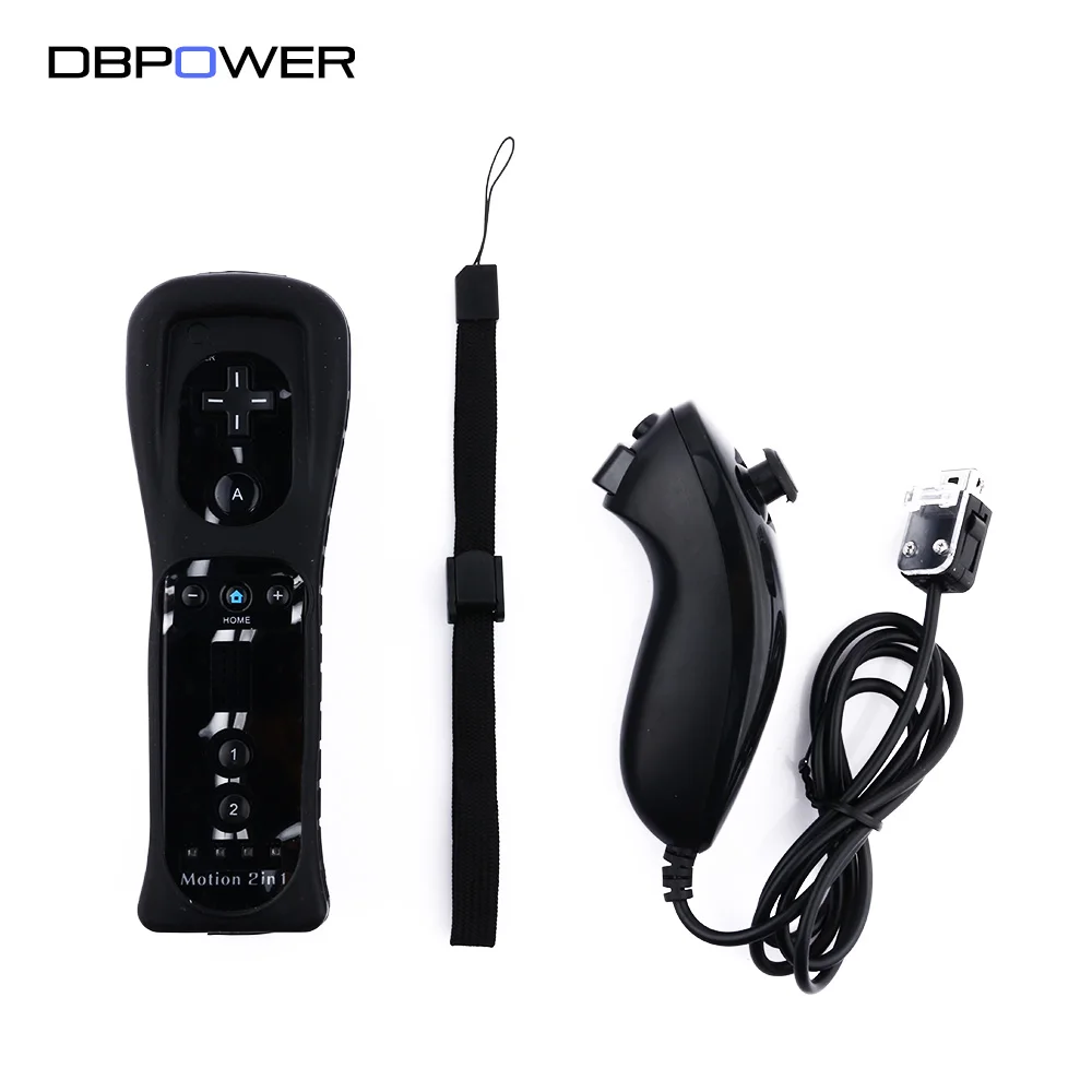 Dbpower 2in1 Remote Nunchuk Combo Built In Motion Plus For Nintendo For ...