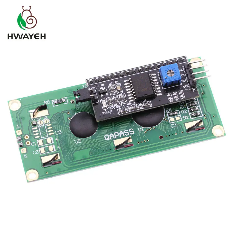 LCD1602+I2C LCD 1602 module Blue screen IIC/I2C LCD1602 Adapter plate ...