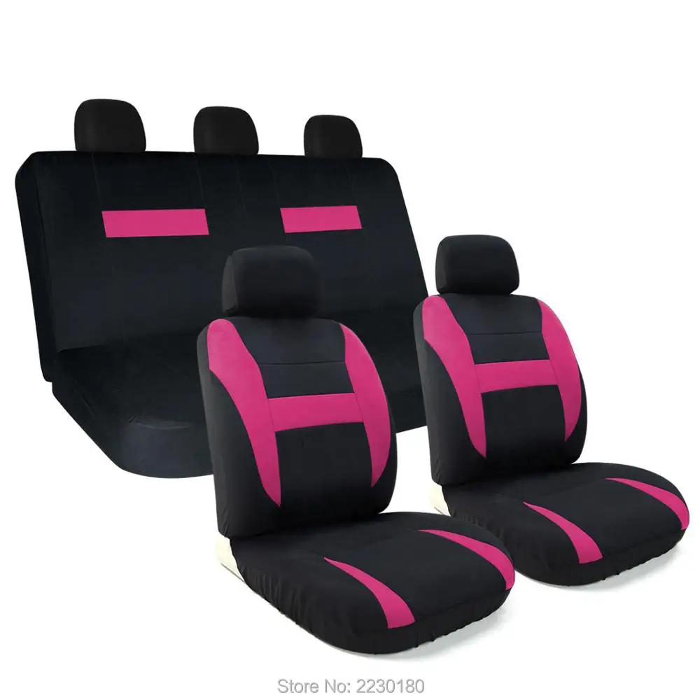 Car Seat Covers Full Set Airbag Compatible Detachable Headrests