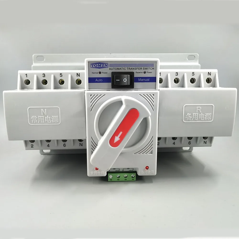 4P 63A 380V MCB тип двойной мощности автоматический переключатель ATS