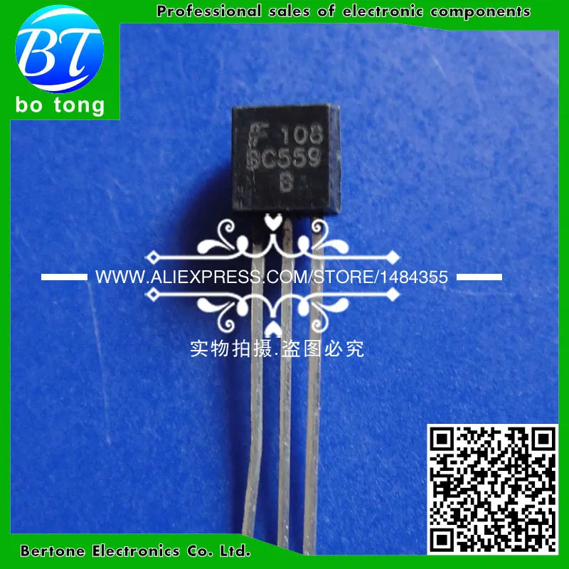 BC559 BC559B 100mA 30V 0.1A PNP Silicon Transistor TO 92 Triode ...