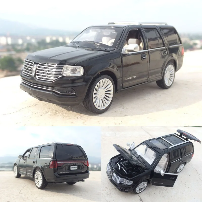 Brand New Yj 1/36 Scale Car Toys Lincoln Navigator Suv Sound&light ...