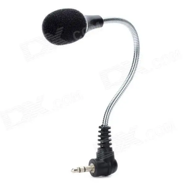 Desktop Goose Neck Microphone Mic 3.5mm Stereo Audio Jack Noise ...