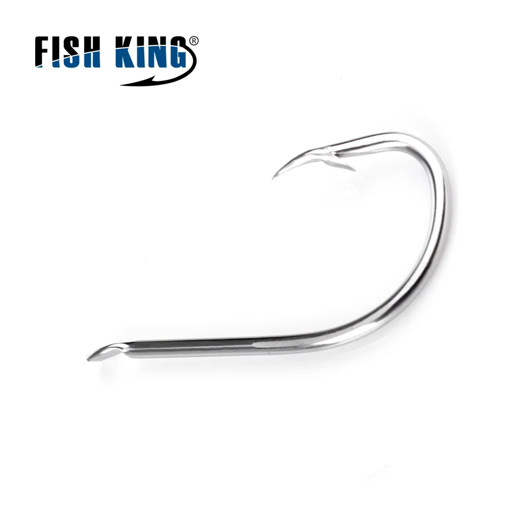 FISH KING Fishing Hook Baitholder Jig Head Barbed Fishhook AD Sharp ...
