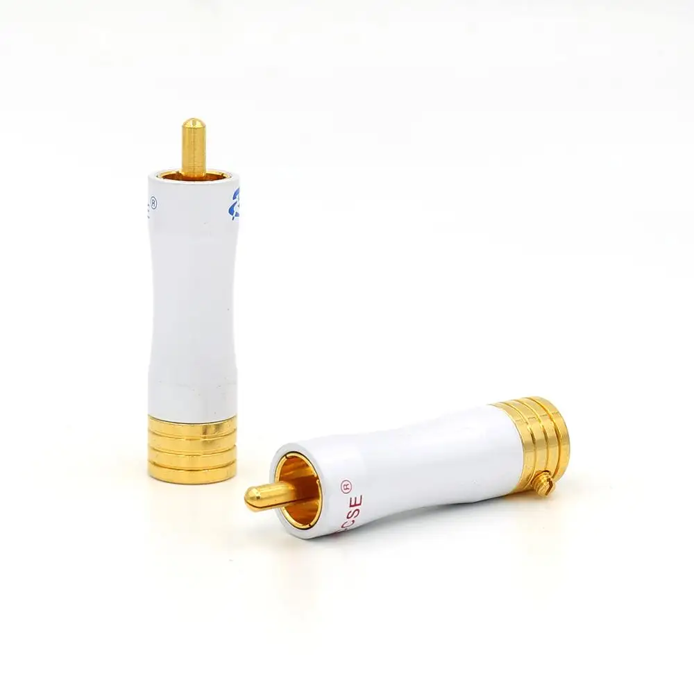 Cable de señal de Audio Hifi, conector RCA chapado en oro, 4 Uds ...