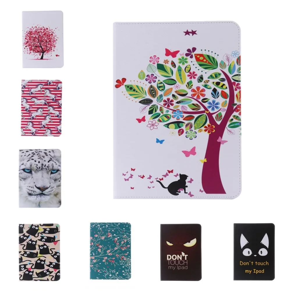 Funda de cuero PU con soporte para Samsung Galaxy Tab 4, cubierta de tarjeta para tableta de 10 ...