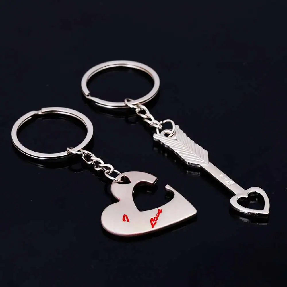 Famshin 2017 New Couple Keychain Keyring Keyfob Valentines Day 1 Pair