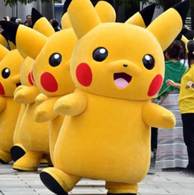 Cosplay costumes Pikachu Pokemon mascotte Costume fantaisie robe tenue ...