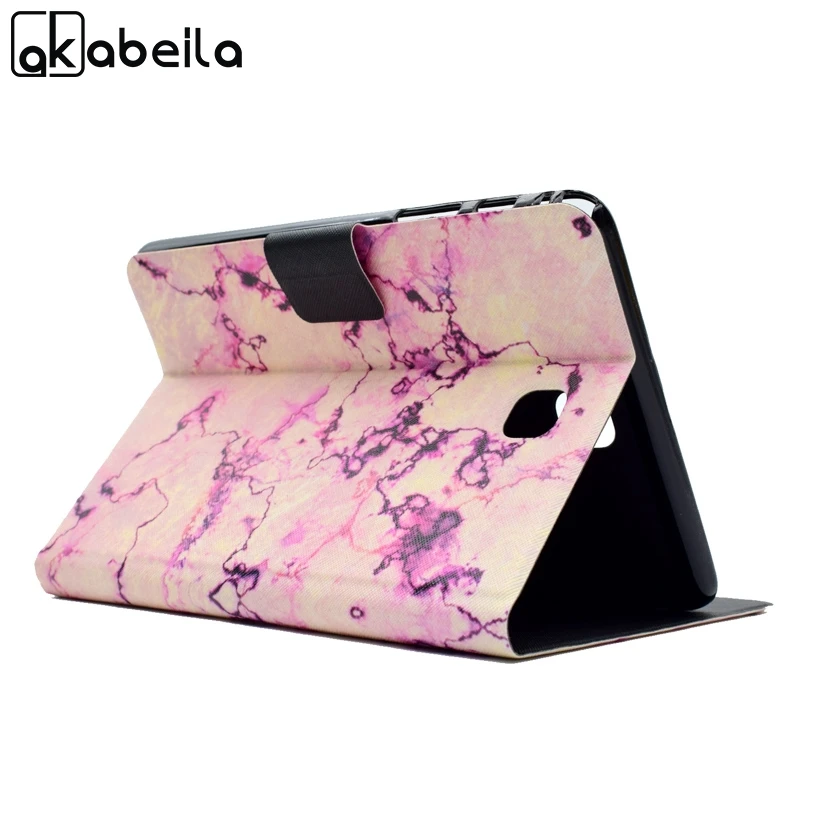 AKABLEILA Marble Pattern PU Tablet Case For Samsung Galaxy Tab A 8.0 ...