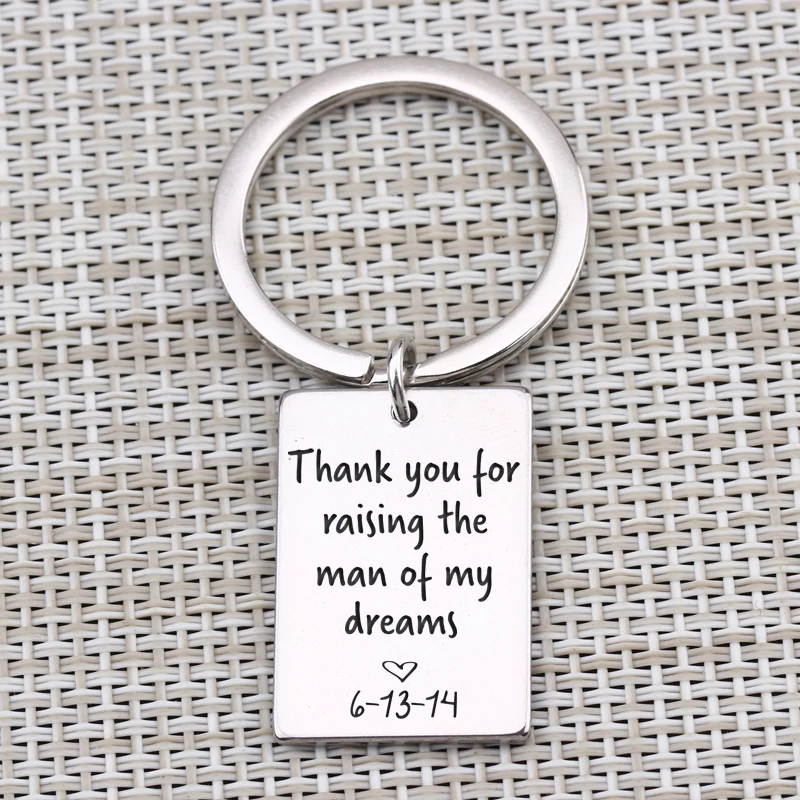 Date Private Customized Key Chain Engraved :Thank You For Raising The ...