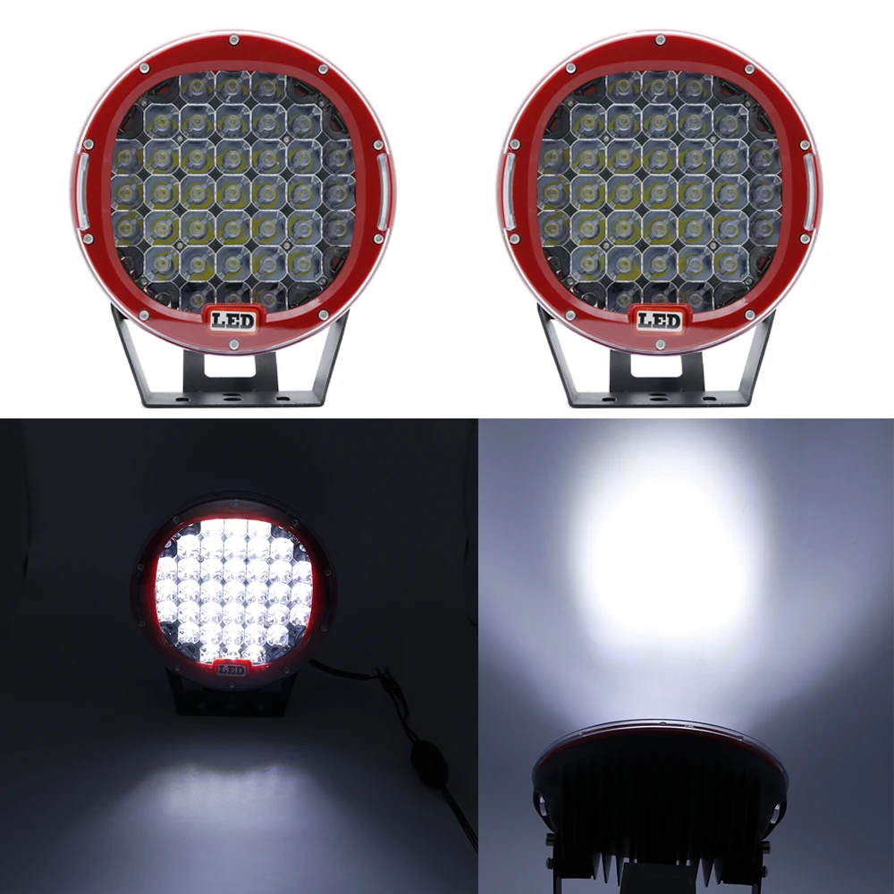 9 Inch Led Work Light Bar 96w 185w 225w Led Light Bar 12v 24v Spot ...