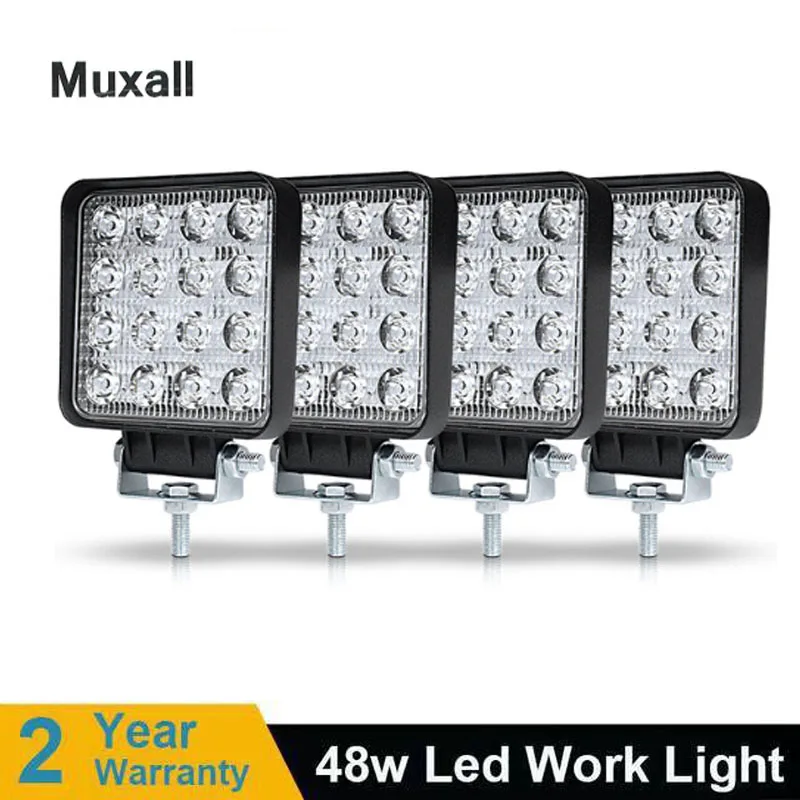 Projecteur-LED-de-travail-tout-terrain-4-pouces-42-ou-48W-projecteur ...