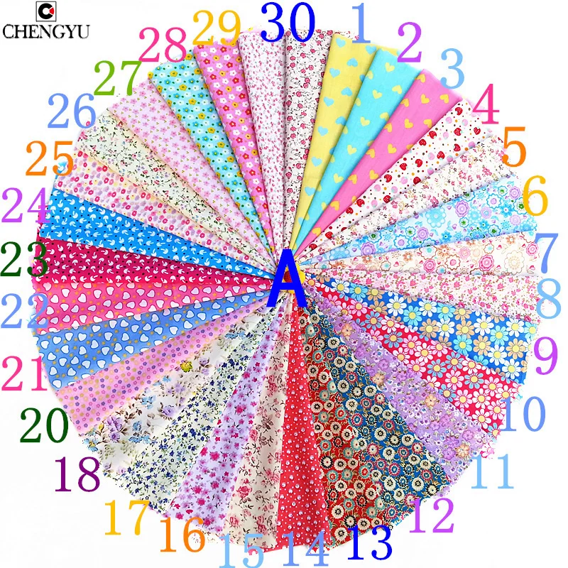 New Style Cotton fabric Small Floral small pieces of printed cloth diy ...