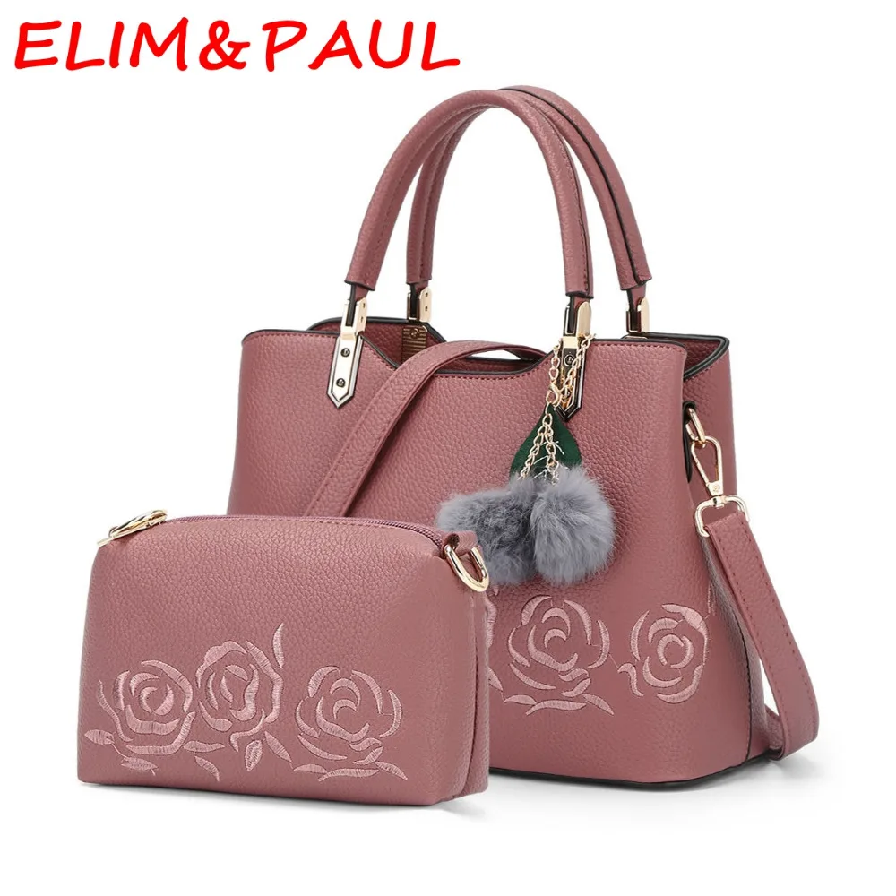 ELIM & PAUL Nova Moda Feminina Bolsa de Alta Qualidade do Couro Do ...