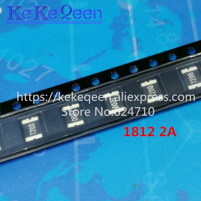 100pcs Ptc Fuse 1812 2a 2000ma 30v Smt Smd Pptc Smd L1812t200 ...