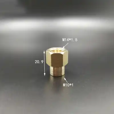 M10 M14 M16 M20 Metric Female To Male Thread Connection Brass Pipe ...
