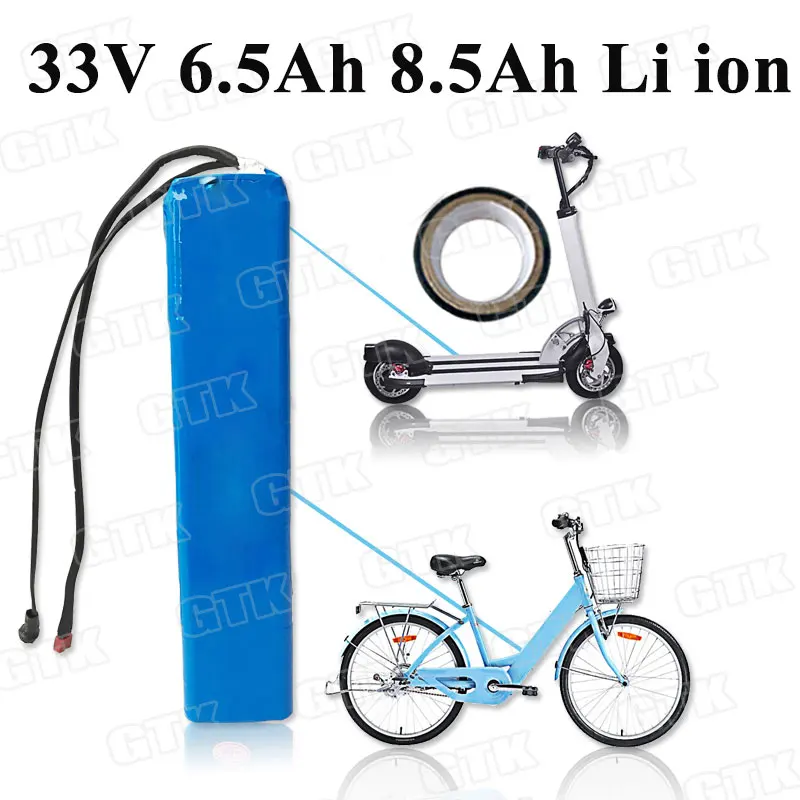 Customized 33v 6.5ah 8.5ah Li Ion Lithium Battery Pack With 15a Bms For ...