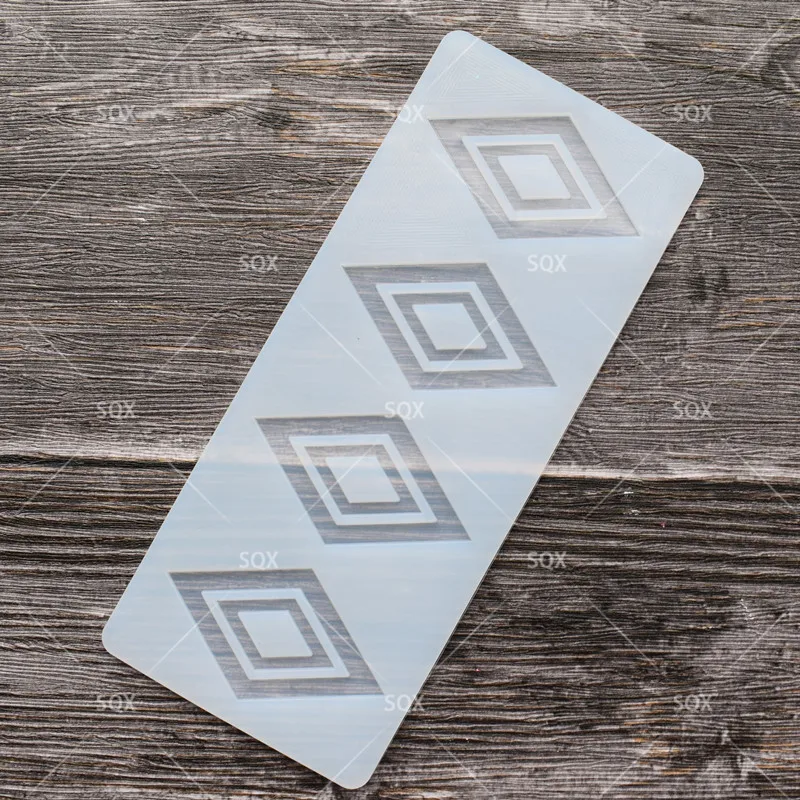 Diamond Shape Silicone Chocolate Mold Bakeware Birthday Cake Cookie ...