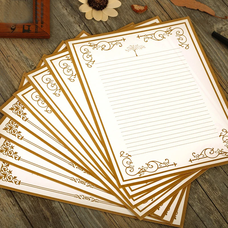 8pcs/lot New Cute Romantic Vintage Letter Writing Paper Design Set ...