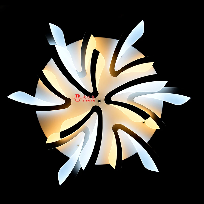 modern led ceiling light with remote control plafondlamp living room ...