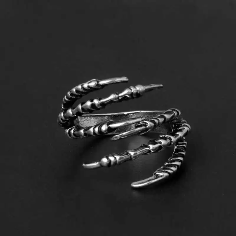 New Fashion Ring Punk Rock Men and Women Bicycle Ring Vintage Gothic Jewelry Eagle Dragon Claw ...
