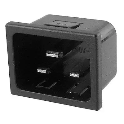 Ac 250v 16a 3 Terminals Iec320 C20 Inlet Male Power Plug Socket - Rice ...