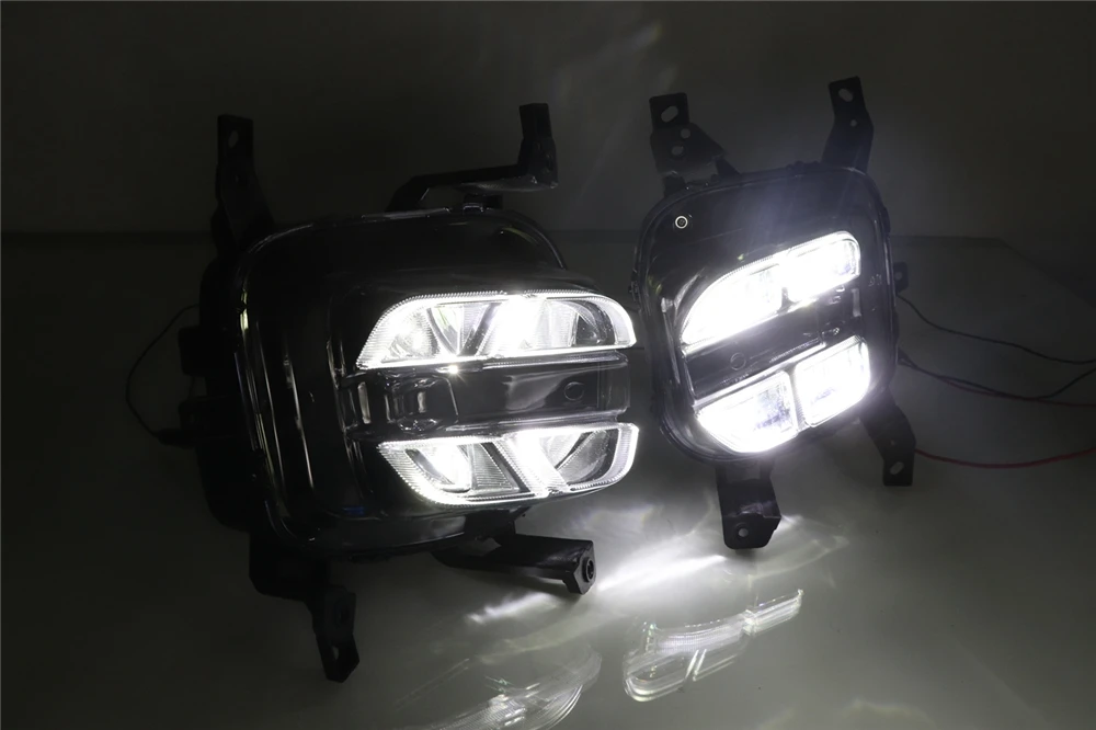 Car Flashing 2pcs LED For Kia sportage KX5 Daytime Running Light DRL LED Day Light Front Bumper ...