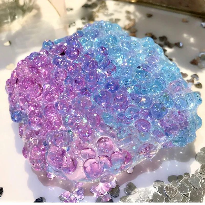 The latest style of flat bead slime slime, feel very good diy poke mud ...