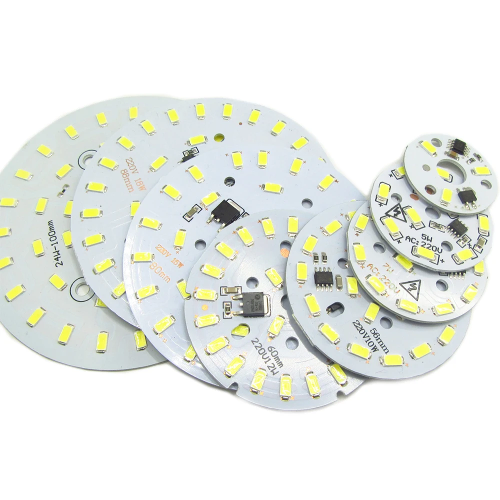 220 v SMD 5730 aluminium led pcb 2 W 3 w 5 w 6 W 7 w 10 w 12 w 15 w 18 ...
