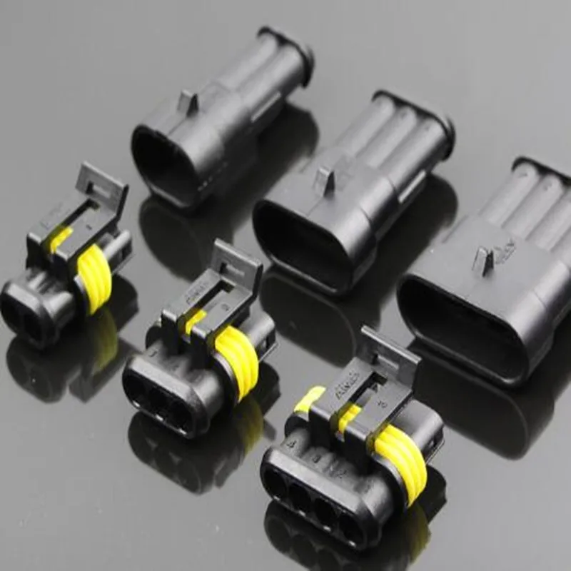 10sets1p 2p 3p 4p 5p 6p Automotive waterproof connector AMP plug socket ...