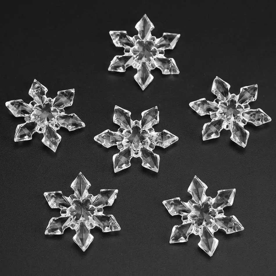 Aliexpress.com : Buy 10/20Pcs Crystal Clear Acrylic Snowflakes ...