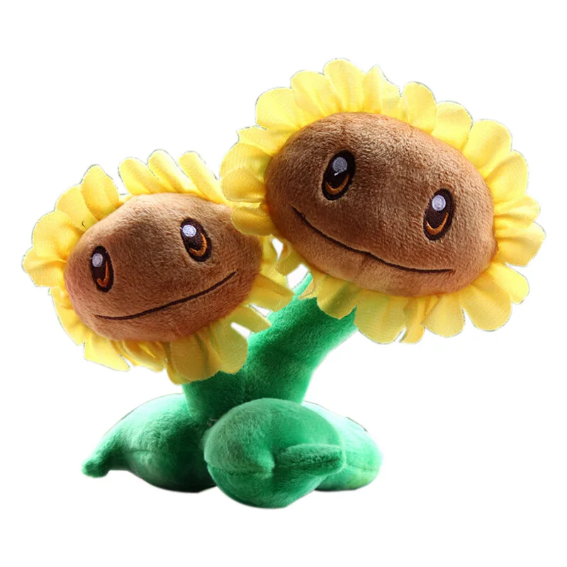 Plant VS. Zombies, 15cm double sunflowers, Plush Toys Free shipping ...