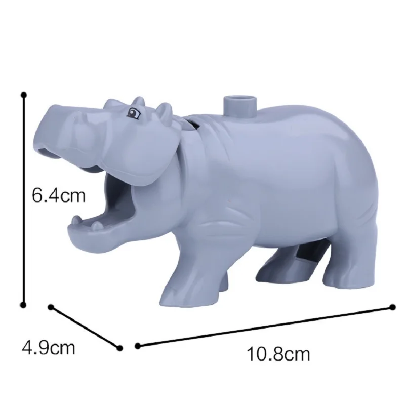 מוצר - SMONEO Single Sale for lego Duplo ZOO World Hippo Stag Large ...