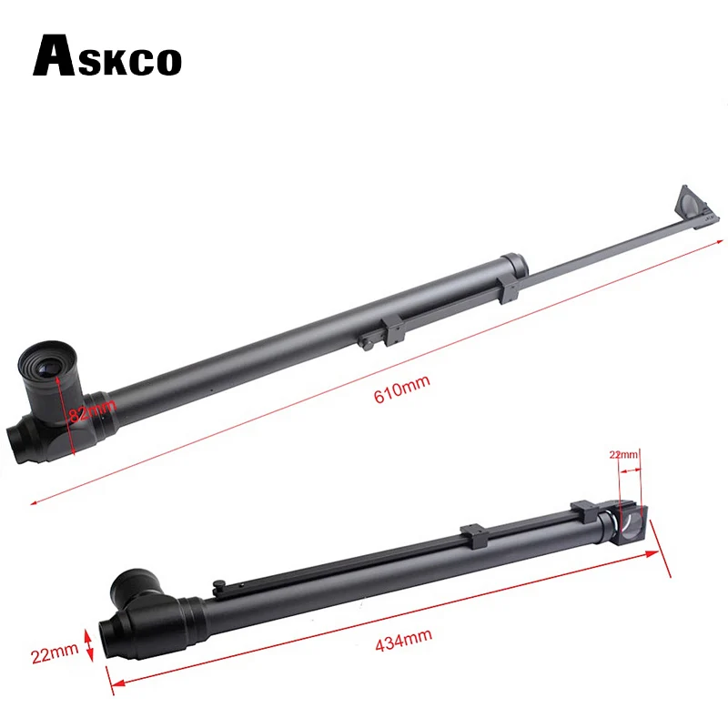 Tactical Periscope 5x Sportscope Adjustable Height Rifle Scope For ...