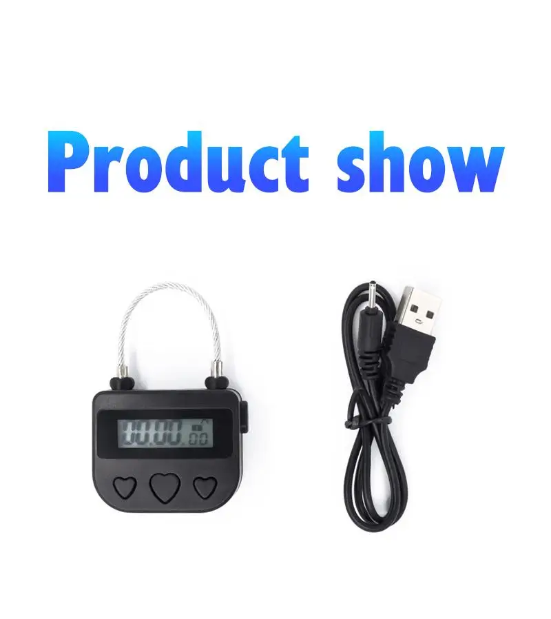 Bdsm Time Lock Fetish Handcuffs Mouth Gag Electronic Timer Bondage ...