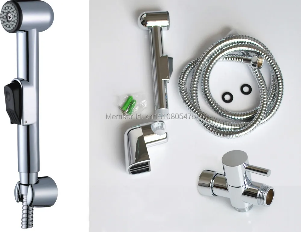 Brass T Adapter 7 8 Hand Held Bidet Toilet Shattaf Kit Sprayer Andwall