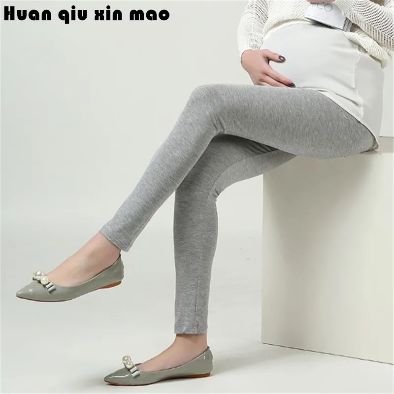 2017 pregnant women Leggings Adjustable Cotton maternity Leggings Warm ...