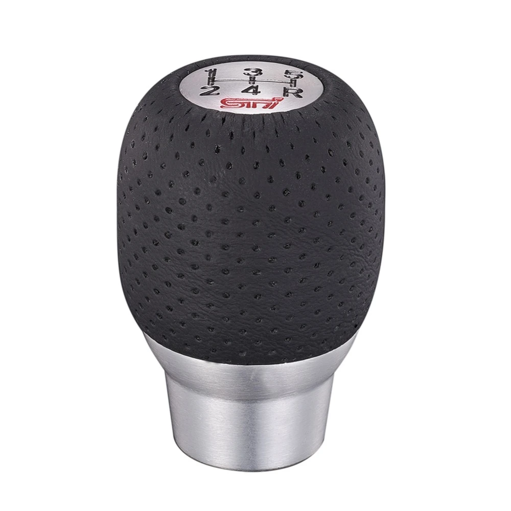 5 Speed Gear Shift Knob Aluminum Car Gear Head Black Transmission ...