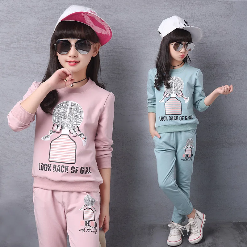 tcYct Spring Autumn Girls Clothing Set Casual Kids Sport Suits For ...