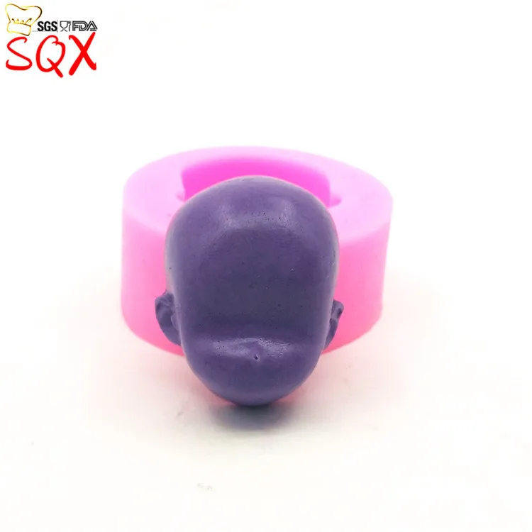 Christmas / halloween baby face mold, 3d face cake silicone mold, cake ...