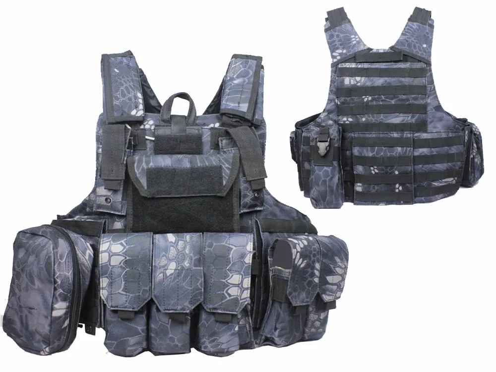 Tactical Level 5 Combat CIRAS Molle Vest Magazine Pouch Airsoft ...
